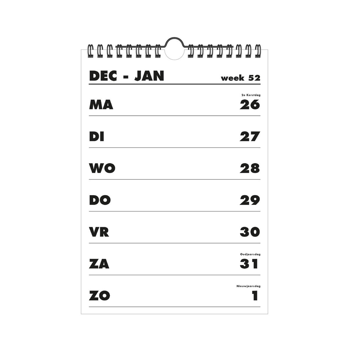 Weekkalender 2023 nr.2 - Spiraalkalender 2023 nr.1 A-5 Formaat (20cm x ...