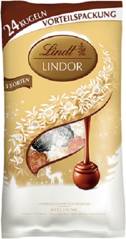 Lindt voordeelverpakking mengzak Lindor Mix - zak van 300 g | bol