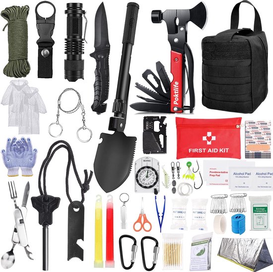 Survivalkit – Survival benodigingen – Survival set – Kamperen Outdoor | bol