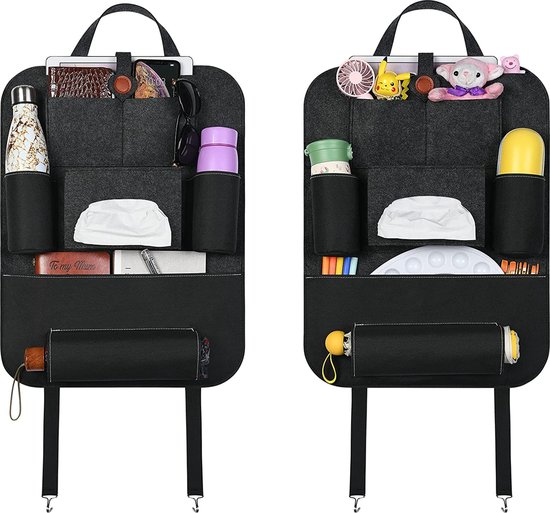 URAQT Autostoel Organizer, 2 Stuks Universeel Auto Achterbank Organizer ...