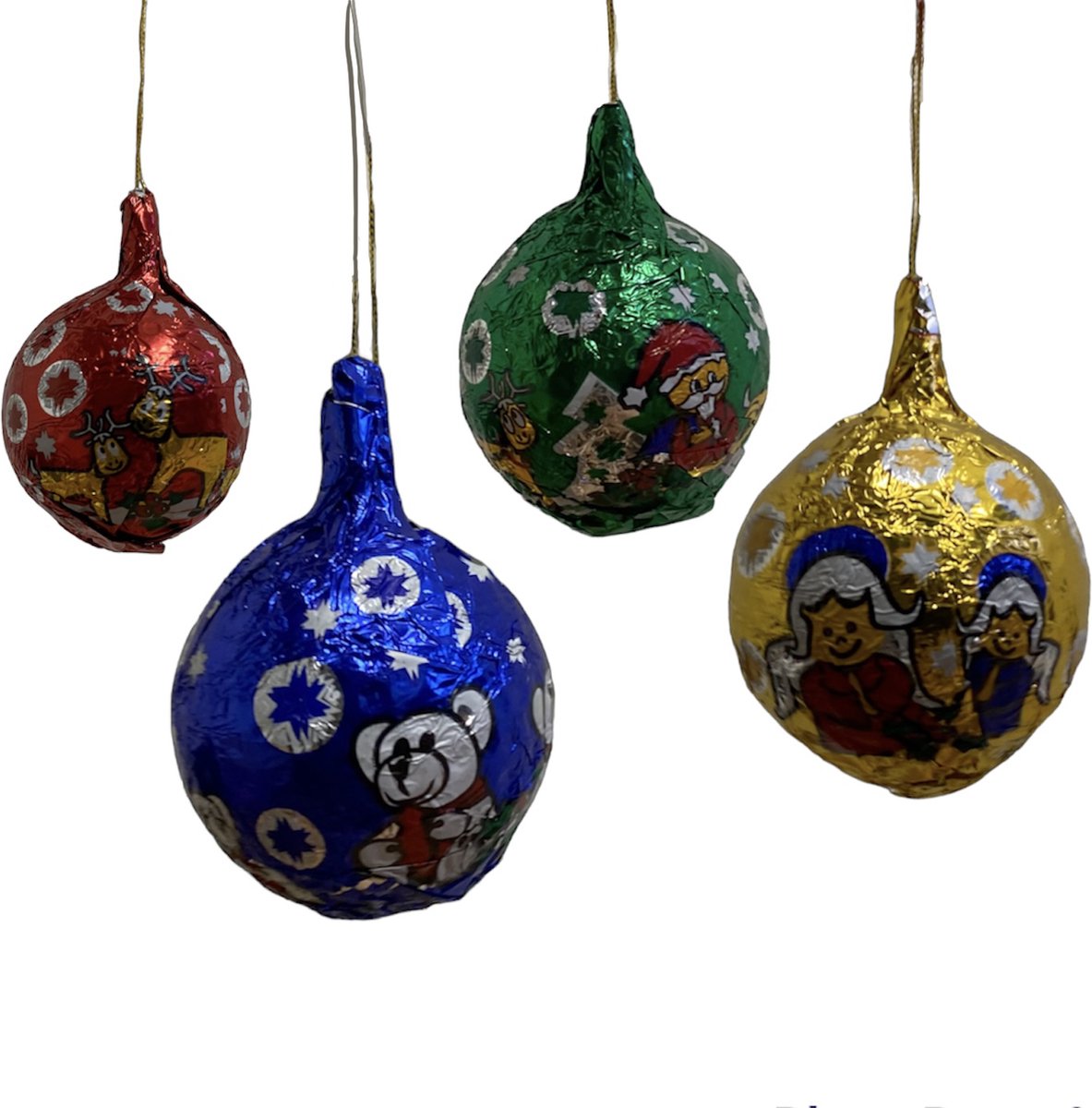 Candy Freaks - Chocolade kerstballen - 20 x 15 gram - kerstversiering ...