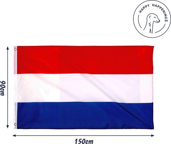 Grote Nederlandse Vlag - WK en EK Voetbal - Qatar 2022 - Oranje - Voor Aan Huis –... | bol.com