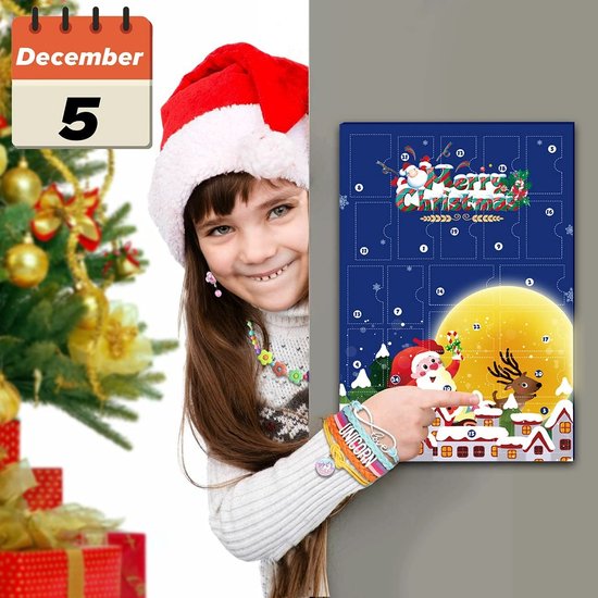 Meisjes Sieraden Advent Kalender Voor 2022 Kerstmis, Armband Ketting ...
