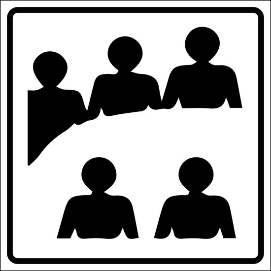 Vergaderruimte sticker 50 x 50 mm - 10 stuks per kaart | bol.