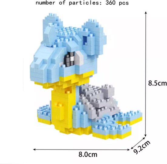 Pokemon Lego, Microbrick Lapras, Lego Blokken, Pokemon Speelgoed ...