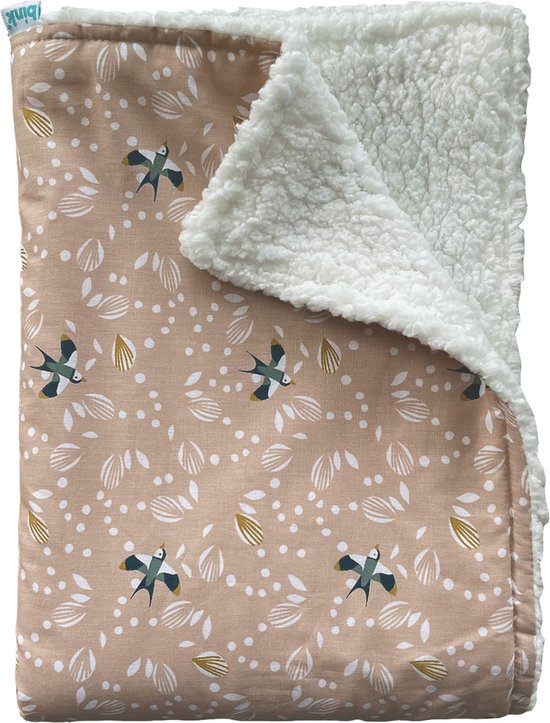 BINK Bedding Ledikantdeken Mees / Sherpa offwhite 100 x 150 cm | bol.com