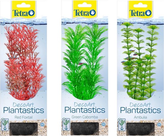 Tetra - Aquarium Kunstplantjes - Decoart Plantastics - 29cm - set van 3 stuks - M | bol