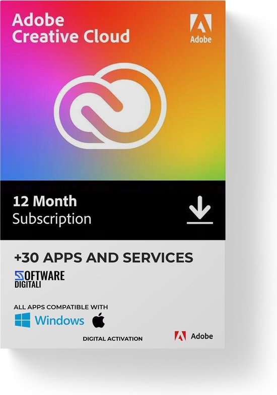 Adobe Creative Cloud All Apps Individual- Nederlands/Engels - PC/Mac - 2 jaar... | bol.com