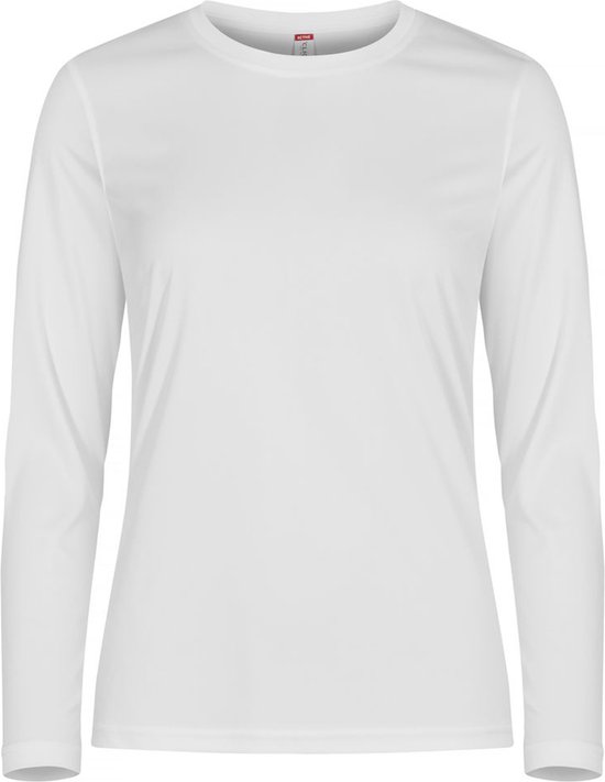 Clique Basic Active-T L/S Women 029041 - Wit - 40/L | bol