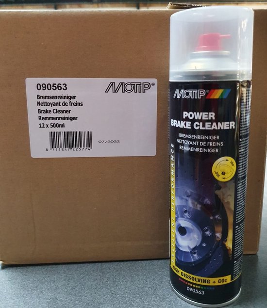 Motip Remmenreiniger Power Brake Cleaner - 500ml per doos - 12 stuks ...