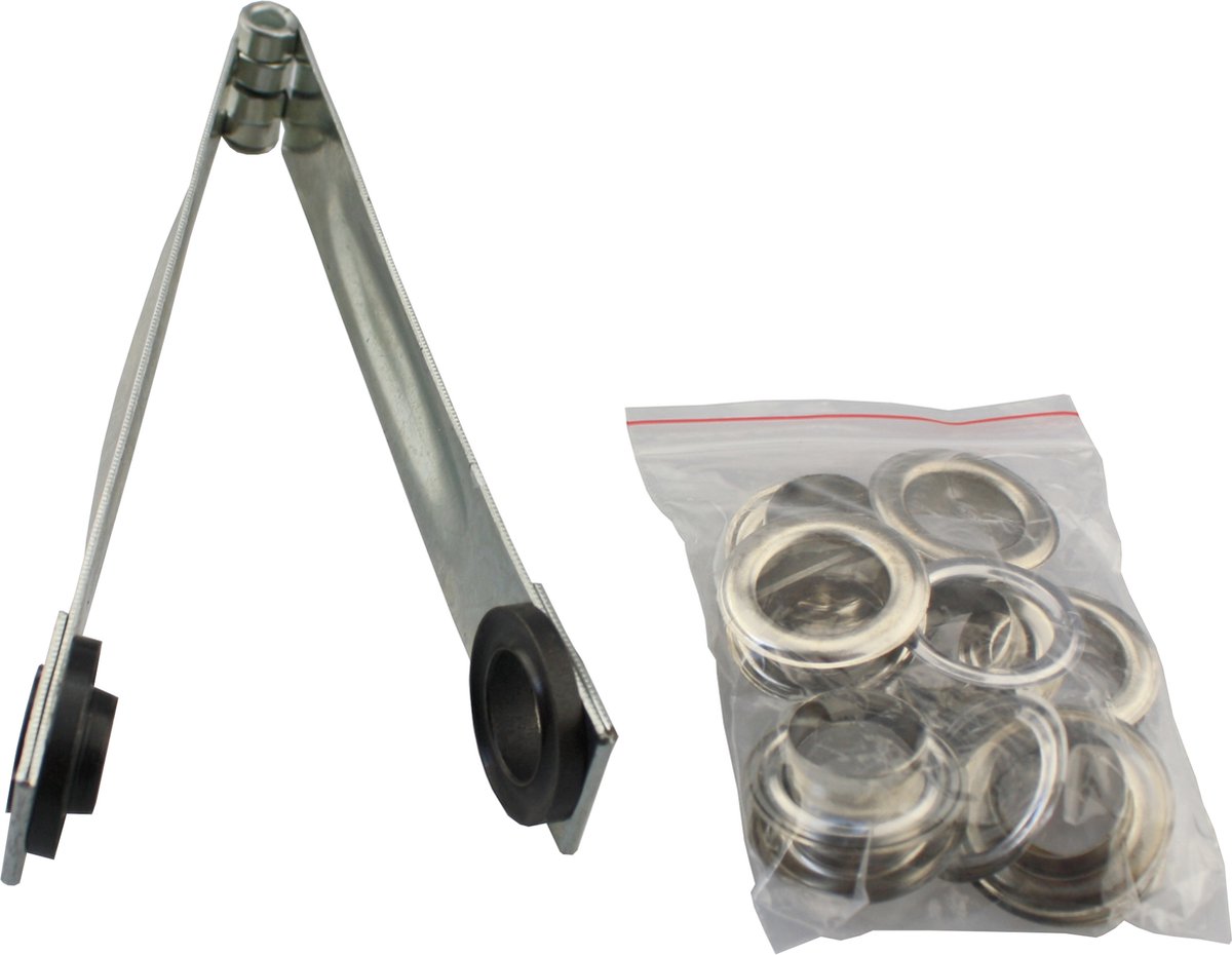 GS zeilringen 16mm met tang - 10 stuks - Zeilogen incl. Gereedschap | bol