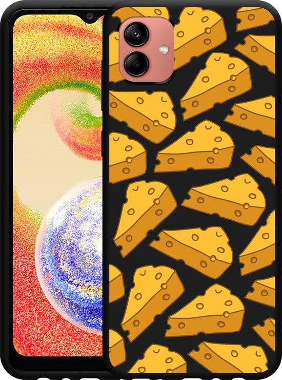 Cazy Hoesje Zwart geschikt voor Samsung Galaxy A04 - Cheesy | bol