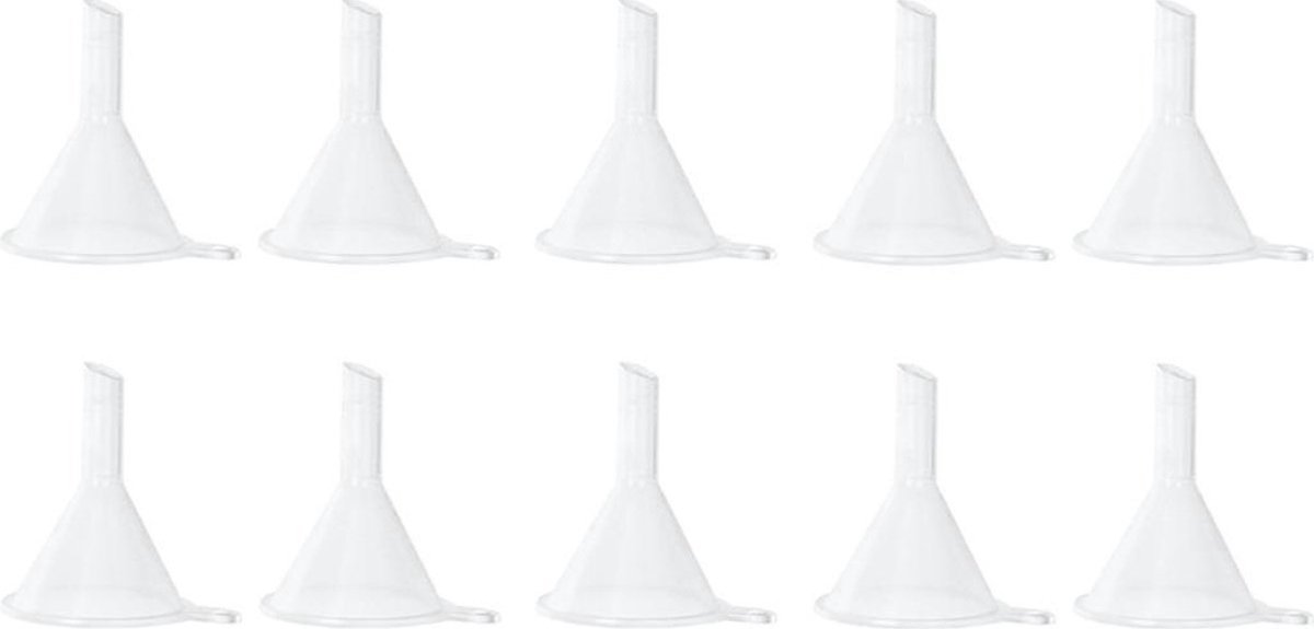Set van 25 mini trechters - 25 kleine kunststof trechters - Trechter ...