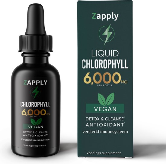 Zapply Chlorophyll - Liquid Chlorofyll drops- Chlorofyl- Chlorella ...