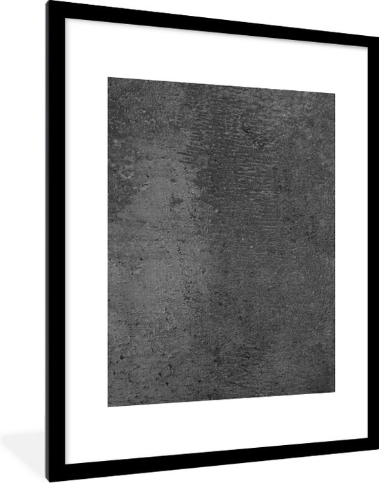Fotolijst incl. Poster - Structuur - Beton - Grijs - Industrieel ...