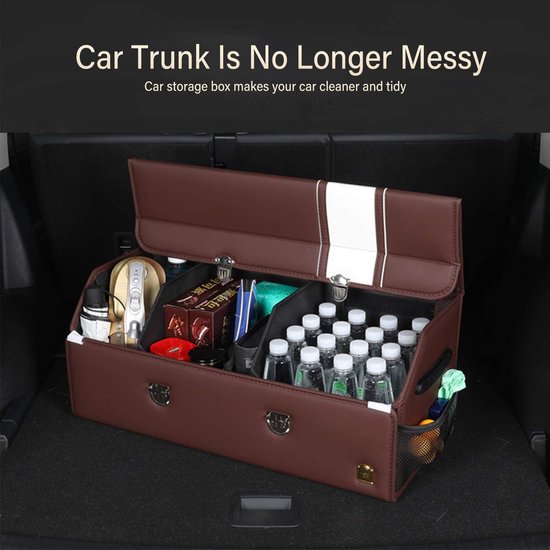 Ergocar Auto Kofferbak Organizer Luxe Opvouwbare Auto Boot Netjes ...