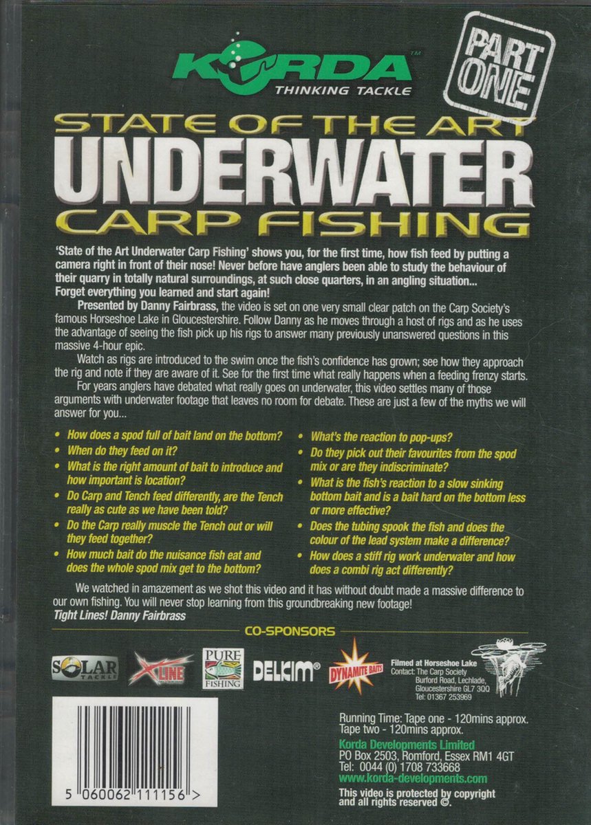 Korda - Thinking Tackle. State of the Art - Underwater Carp Fishing ...