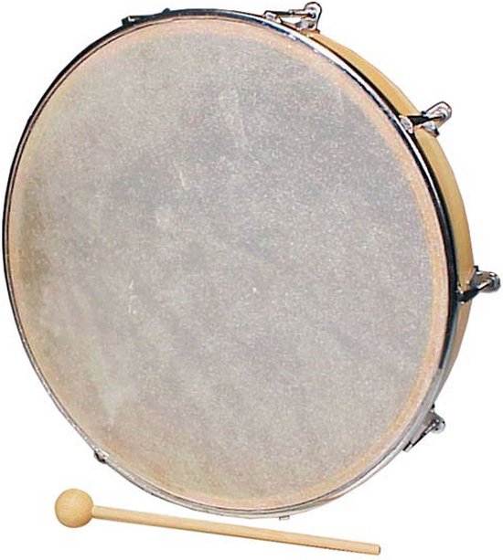 Hand trom 12" Hayman HDCT-312 natuurvel met klopper | bol.com