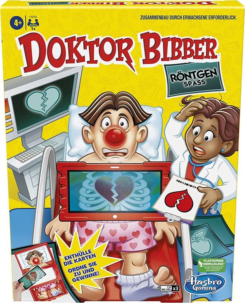 Spel Operatie ER X-RAY Hasbro Dokter Bibber | bol.com