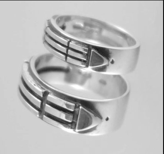 Hetty'S - Unieke - Atlantis ring -van 925 zilver - Maat 20,5 | bol