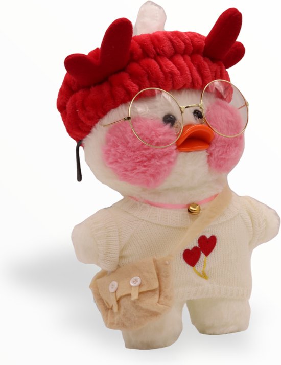 Klikkopers® Paper Duck - Cute Eend - Lalafanfan Duck Knuffel - Schattig ...