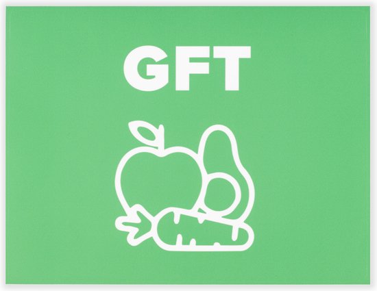 Afvalstickers GFT - 25 x 19 cm - Container stickers - Kliko stickers ...