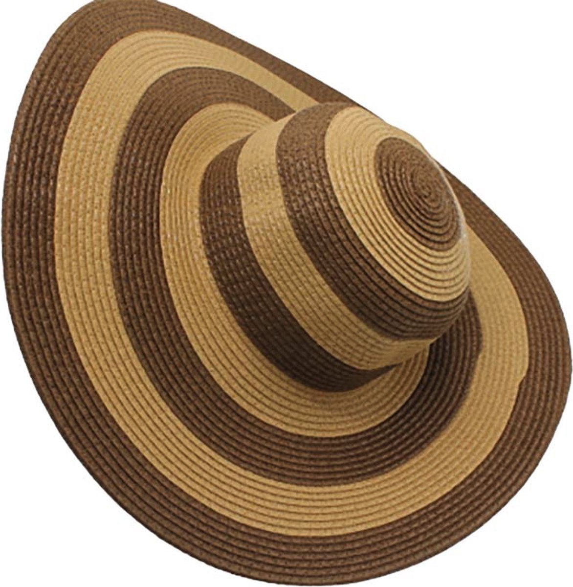 Zonnehoed Strandhoed Bruin-Beige | bol.com