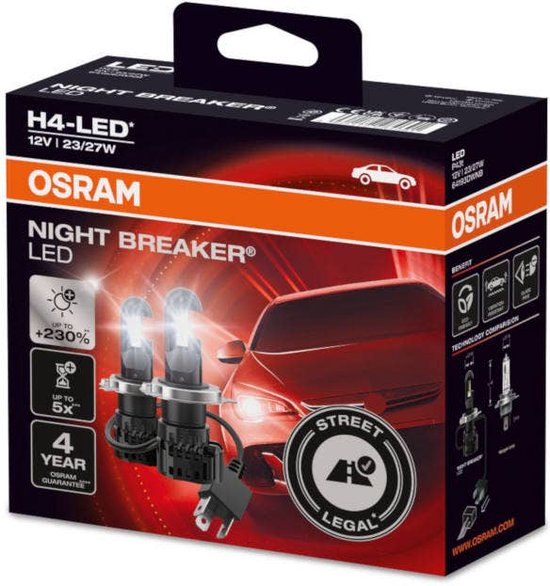 Osram Night Breaker LED H4 64193DWNB set | bol
