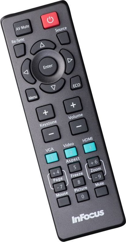 Afstandsbediening geschikt voor de INFOCUS IN5142 beamer, vervangt HW ...