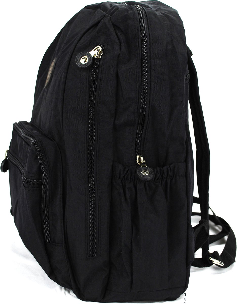 Starbag Rugzak Unisex Crinkle-Nylon Zwart - ( YZ-0103-6) -26x11x28.5cm ...