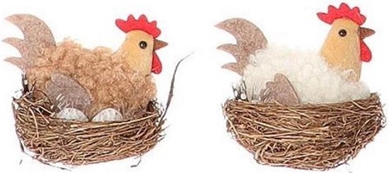 HBX Deco Kip Kinnom in nest | 7,5 x 5 x 6 cm | bol