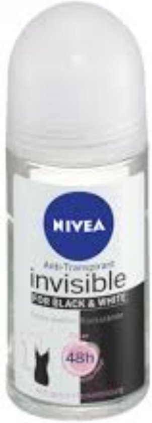 Nivea Roller - Invisible Black & White 50 ml | bol