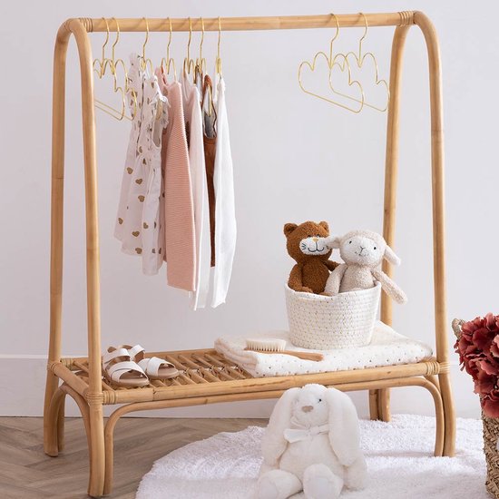 Eazy Living Portant à Vêtements en Rotin pour Enfants Cannes | bol.com