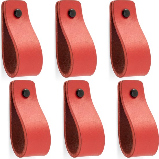 Buffel & Co Leren Handgrepen – Set van 6 – 100% Leer – Leren Lusjes ...