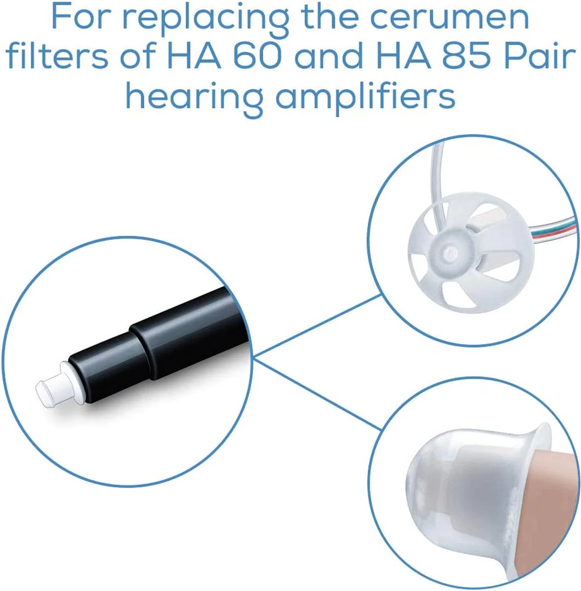 Beurer hoortoestel filters geschikt voor Ha 60 Ha 85 oticon, signia ...