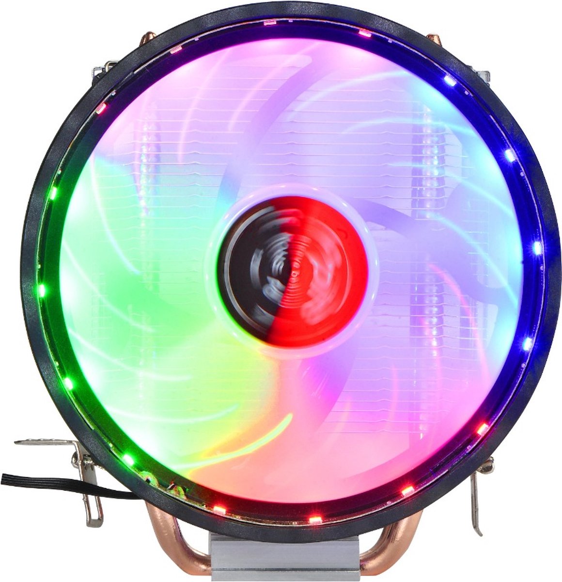 CPU koeler | Koper | Heat pipe CPU koeler | Warmteafvoer | 16LEDs 12CM ...