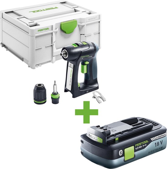 Festool C 18-Basic Accu Schroefboormachine 18V Basic Body in Systainer - 576434 | bol