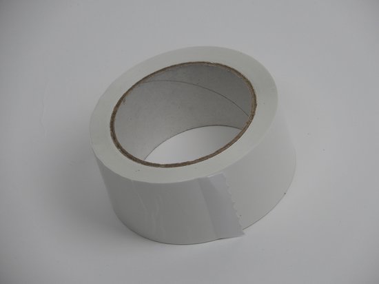 PVC Tape - Wit | 2 rollen | 50 mm x 66 meter per rol | Verpakkingstape ...
