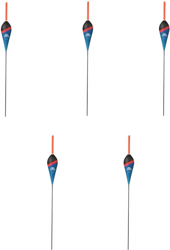 Mikado - Dobbers - 5 stuks - 1 gram - Blauw/zwart - Breekstaafdobber ...