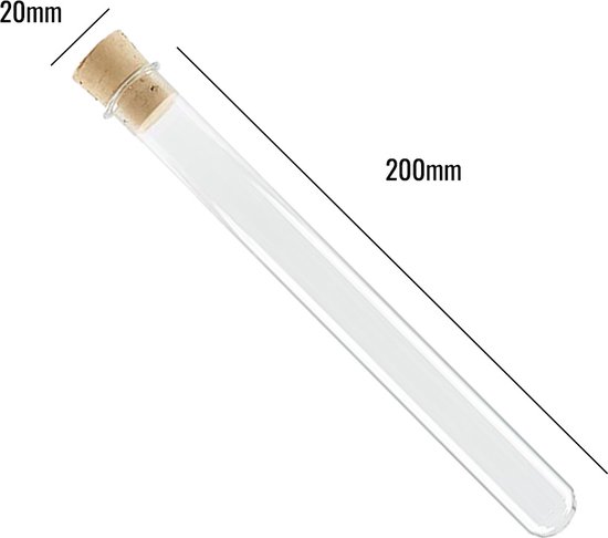 Maison Cocon - Reageerbuisjes met kurk (24 stuks) - Proefbuisje - Tube ...