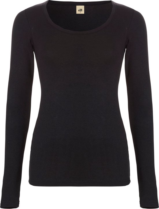 ten Cate Thermo women long sleeve - dames thermo T-shirt lange mouw - zwart - Maat: XL | bol