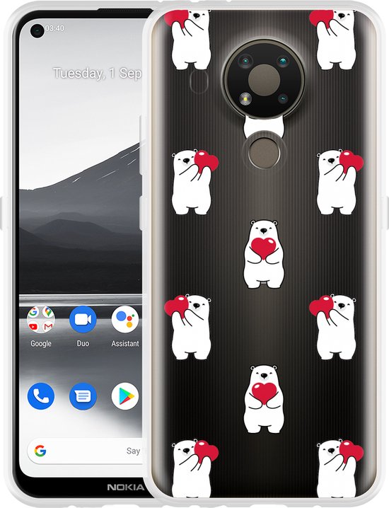 Nokia 3.4 Hoesje Lovely Bears - Designed by Cazy | bol