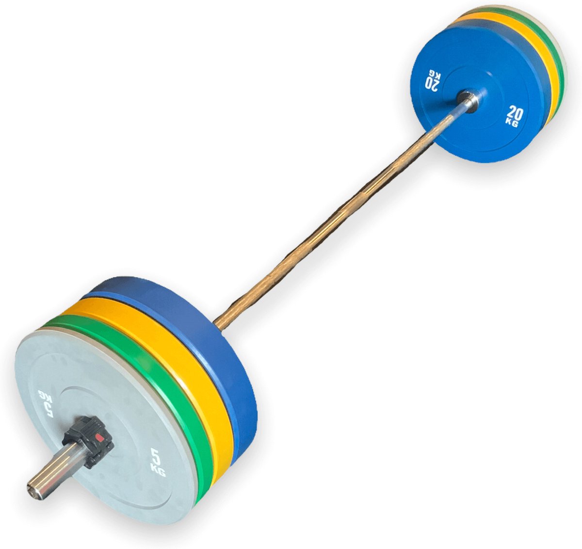 Couloured halterset 120 KG - halterset - halterset 120 kg - olympische ...