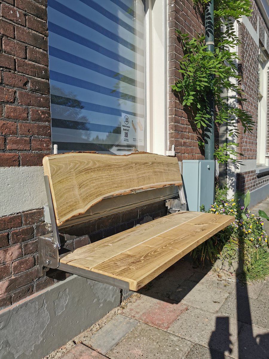StadBank gevelbank de Echte scharnieren set. De opklapbare buiten bank ...
