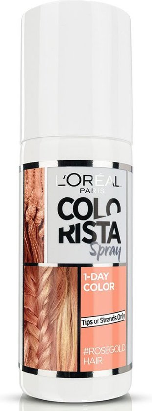 L'Oréal Paris Colorista 1-Dag Haarkleuring Spray #Rosegold - 75 ml | bol