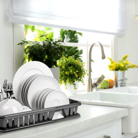 Hausfelder SpaceBlack Afdruiprek, afdruiprek met opvangbak, afdruiprek ...