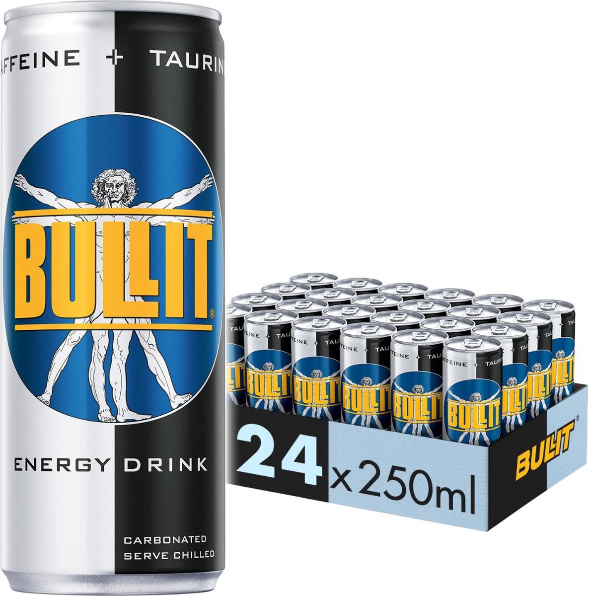 Bullit - Energy Drink Regular - 24x25 cl - Energie Drank | bol.com