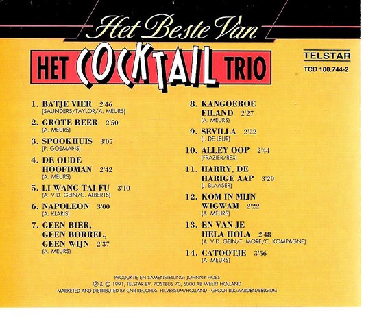 het beste van HET COCKTAIL TRIO - CD, Cocktail Trio | Muziek | bol