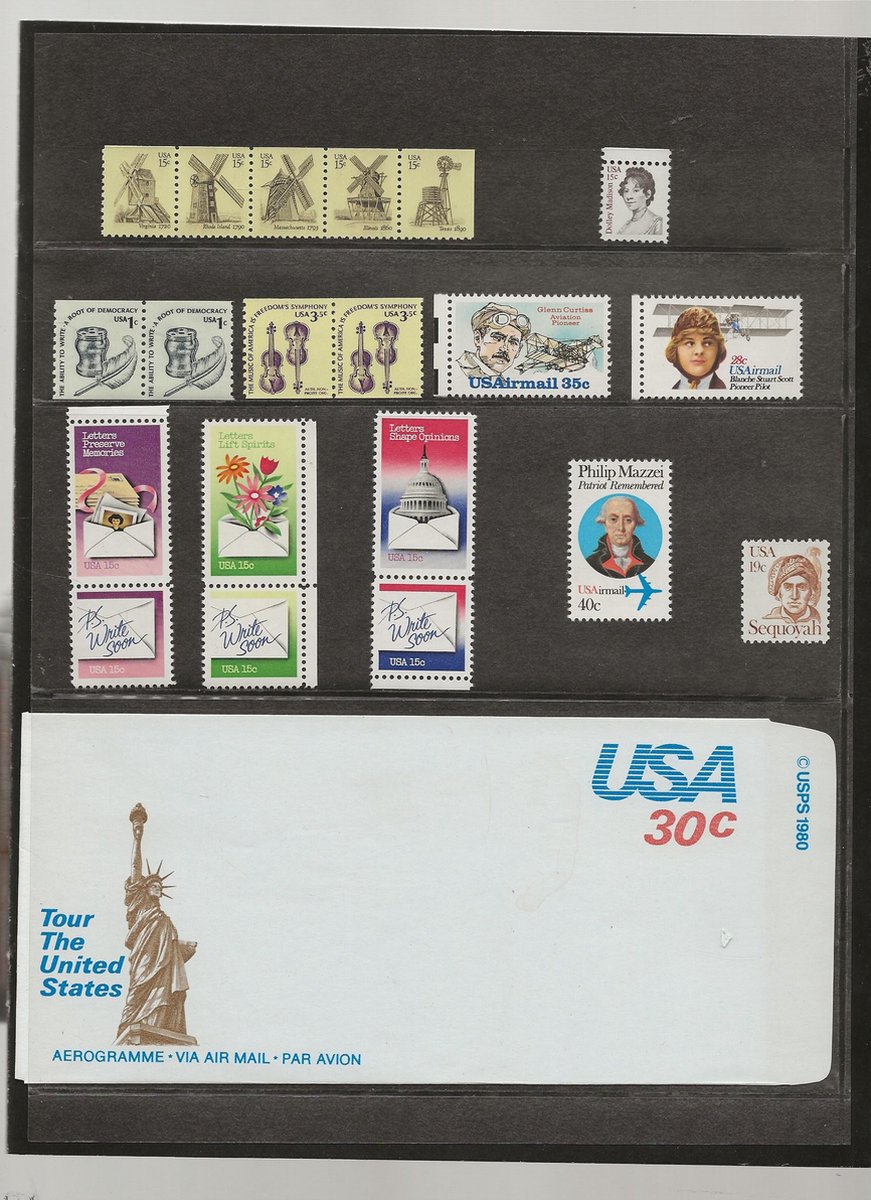 JAARSET STANDAARD POSTZEGELS USA 1980 | bol.com