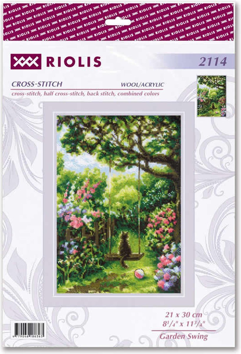 RIOLIS Garden Swing borduren (pakket) 2114 | bol.com